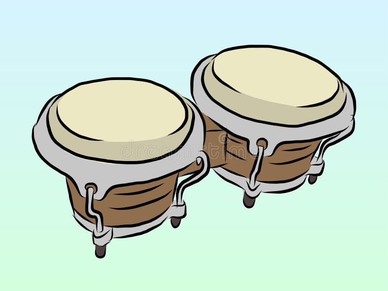 Pair of Bongo Drums Icon. Musical Instrument Stock Vector ...