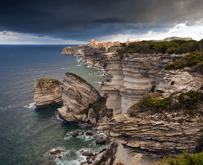 Bonifacio City stock image. Image of europe, beach, french - 27777579