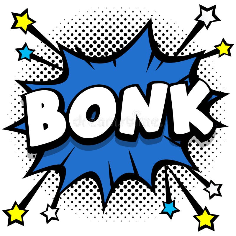 Bonk Pop Art Comic Speech Bubbles Book Sound Effects Stock Vector ...