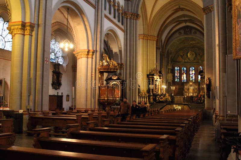 Bonn Minster, Germany editorial photography. Image of christianity ...