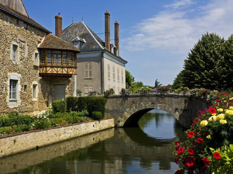 Bonneval, France, with Flowers Stock Image - Image of horticulture ...