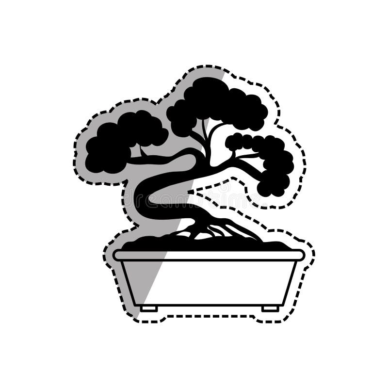 Bonsai japanese tree stock illustration. Illustration of china - 82474663