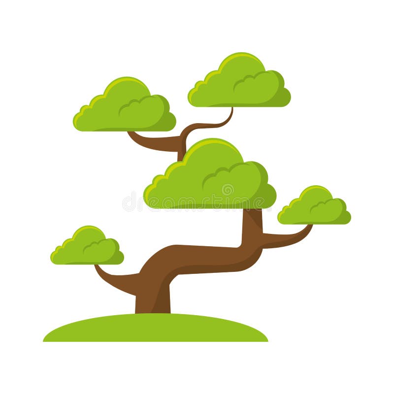 Bonsai Tree Culture Japanese Stock Vector - Illustration of japanese ...