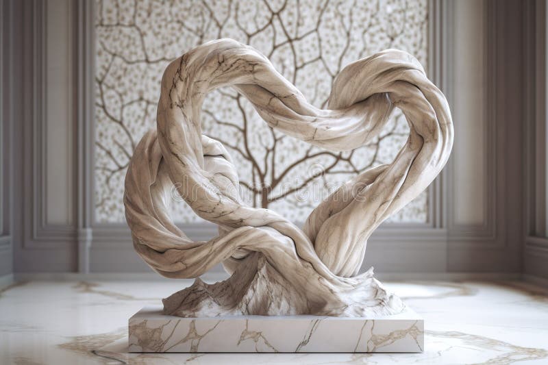 Bonsai Tree on White Marble Table. Minimalism Concept. Display Concept ...