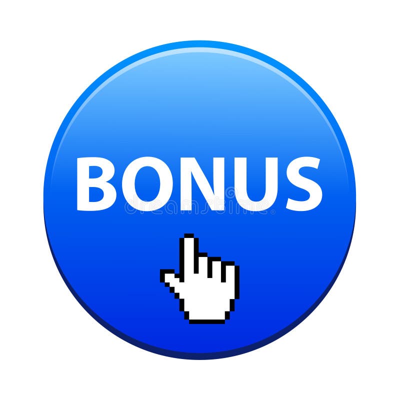 Bonus button stock vector. Illustration of announce - 216348718