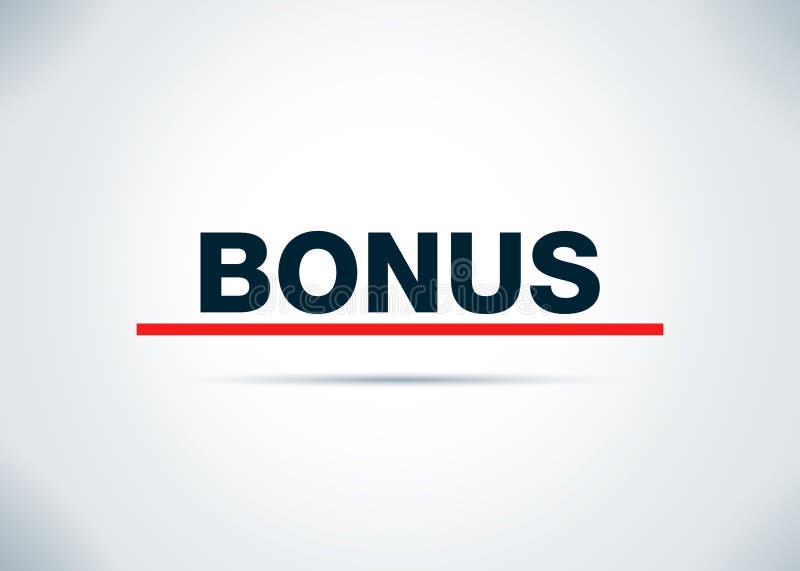 Bonus Abstract Flat Background Design Illustration Stock Illustration ...