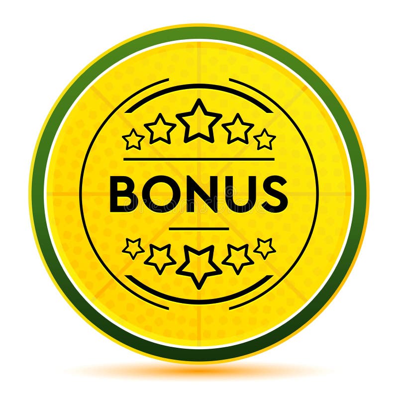 Bonus Badge Icon Blue Round Button Illustration Stock Illustration ...