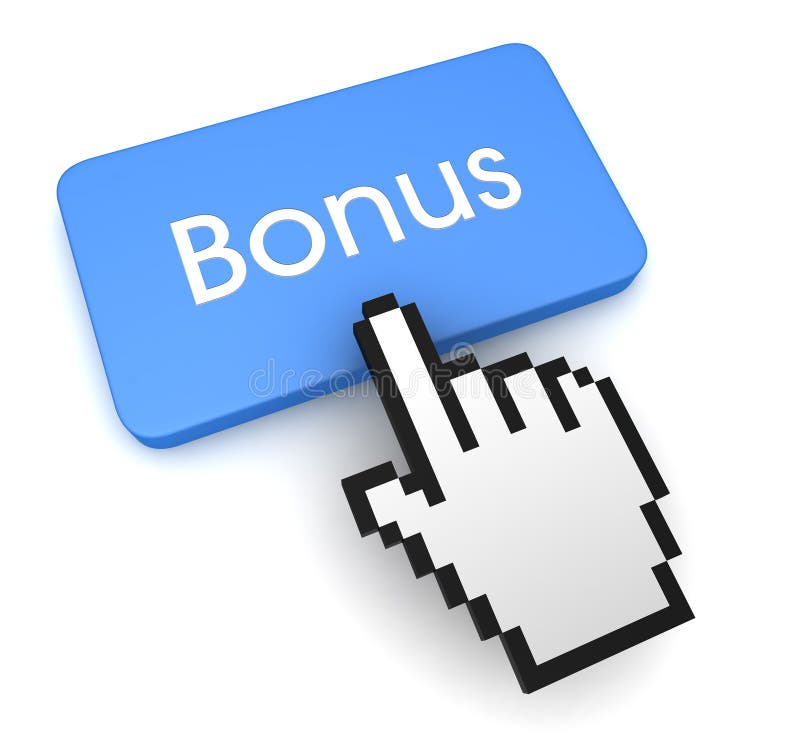 Bonus Button Concept 3d Illustration Stock Illustration - Illustration ...