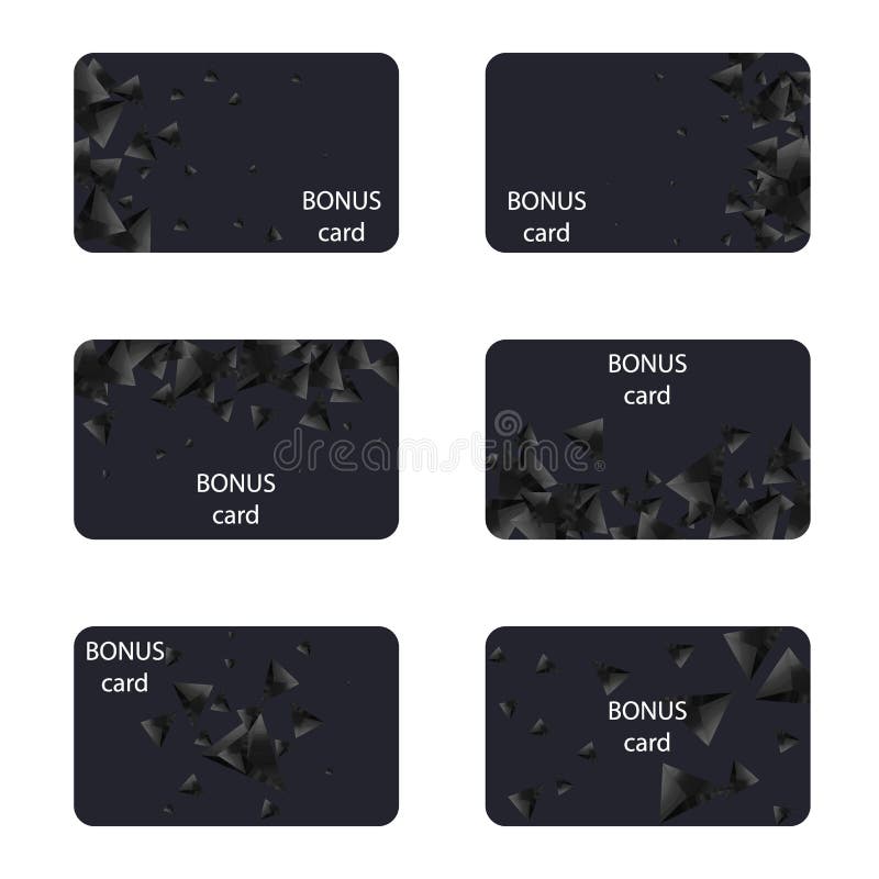 Bonus Card with Geometric Design. Abstract Vector Background Stock ...