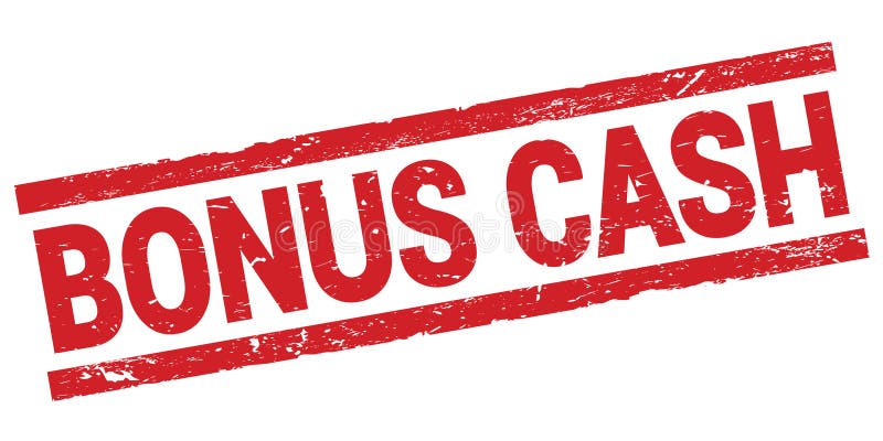 BONUS CASH Text on Red Rectangle Stamp Sign Stock Illustration ...
