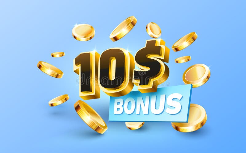 Bonus 10 Coupon Special Voucher, Check Banner Special Offer. Vector ...