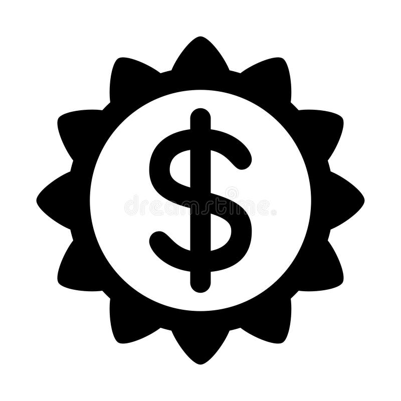 Bonus Dollar Star Icon stock vector. Illustration of beautiful - 291874400