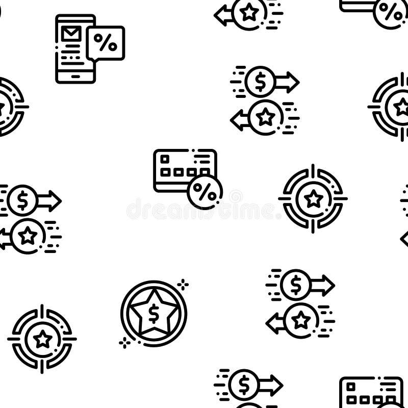 Bonus Hunting Seamless Pattern Vector Stock Vector - Illustration of ...