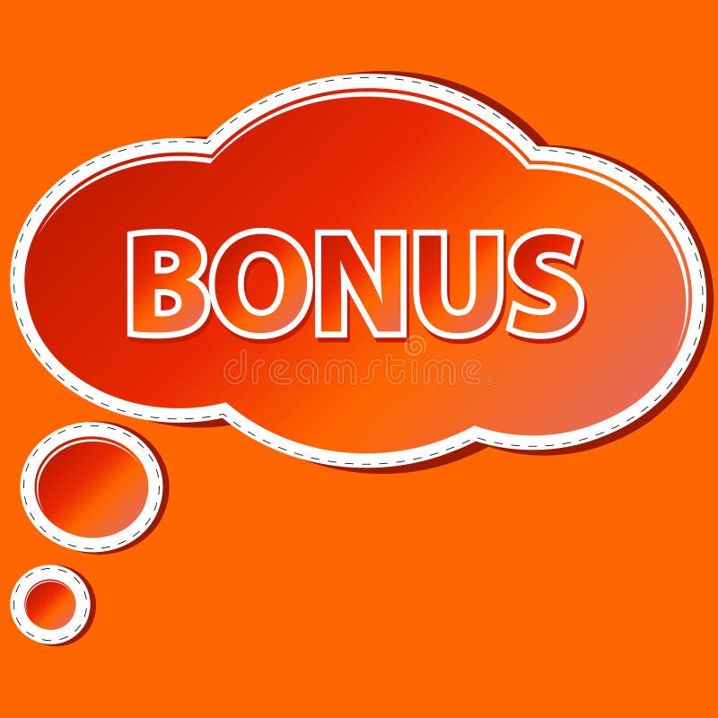 Bonus icon stock vector. Illustration of pushbutton, award - 25246722