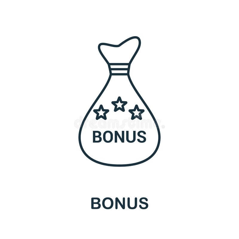 Bonus Icon. Line Style Element from Loyalty Program Collection. Thin ...