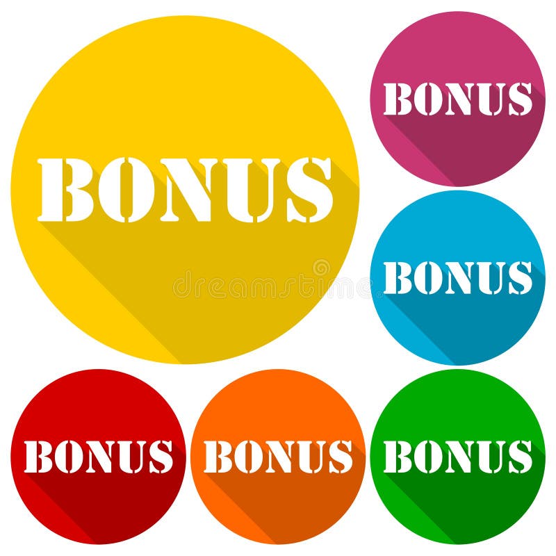 Blue Bonus Icon, Logo, Button Stock Vector - Illustration of ...