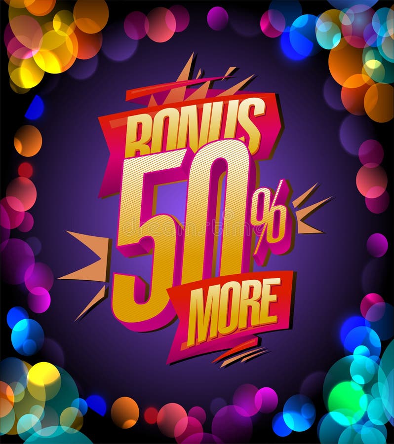 Bonus 50 More Vector Poster Design Stock Vector - Illustration of ...