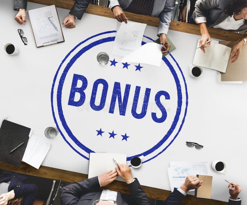 Bonus Prize Profit Incentive Additional Compensation Concept Stock ...