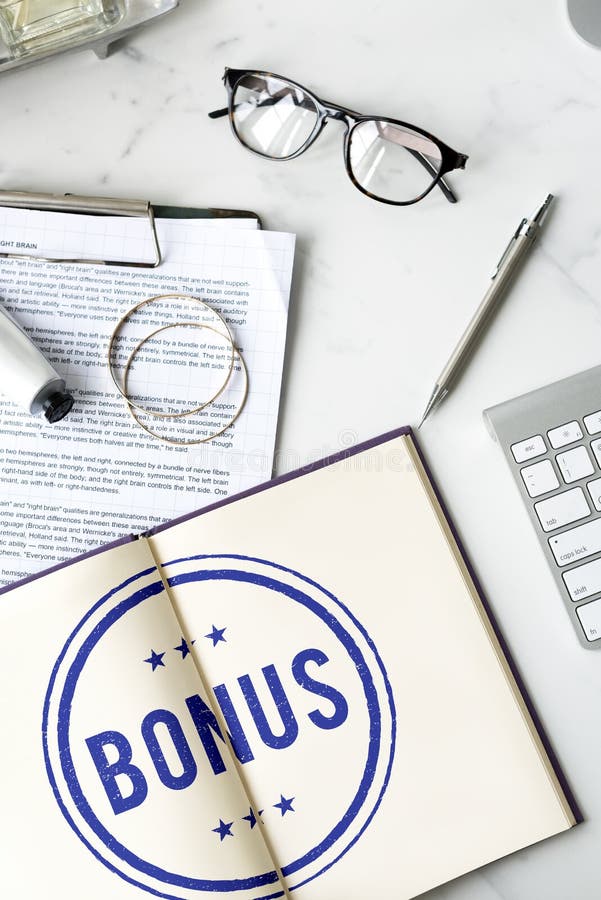 Bonus Prize Profit Incentive Additional Compensation Concept Stock ...