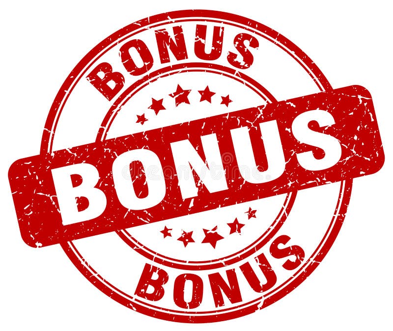 Bonus Red Grunge Round Vintage Stamp Stock Vector - Illustration of ...