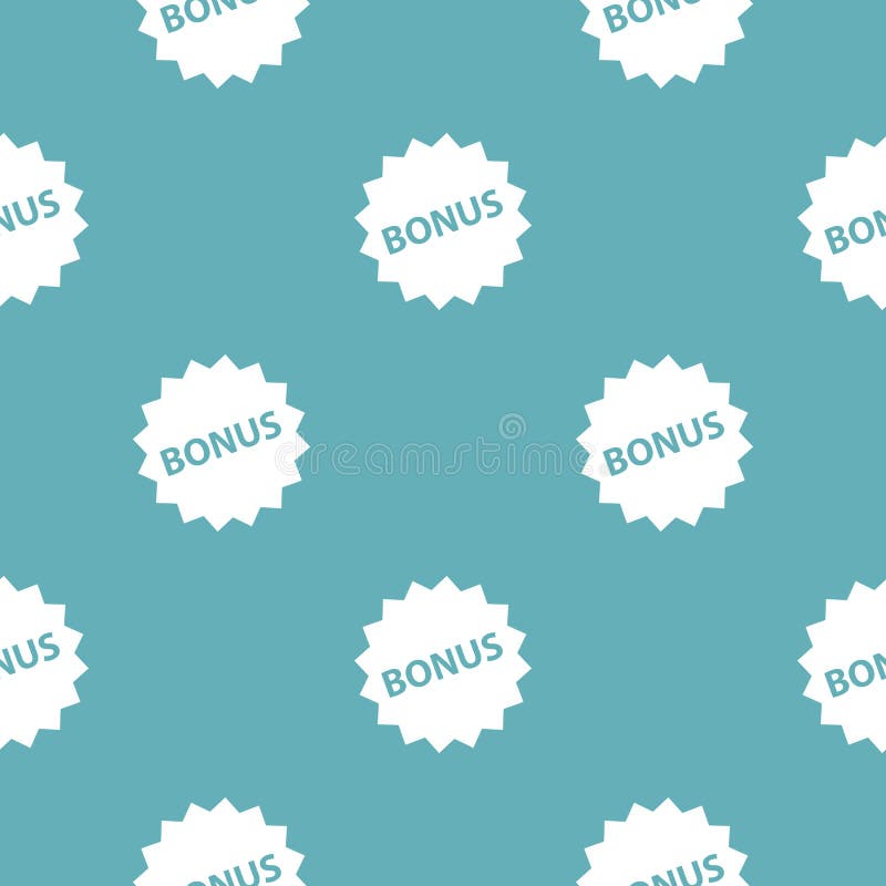 Bonus Sign Pattern Seamless Blue Stock Illustration - Illustration of ...