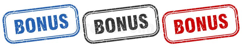 Bonus stamp stock vector. Illustration of banner, element - 153378219