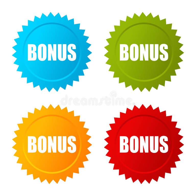 Bonus star vector icon stock vector. Illustration of button - 84190516