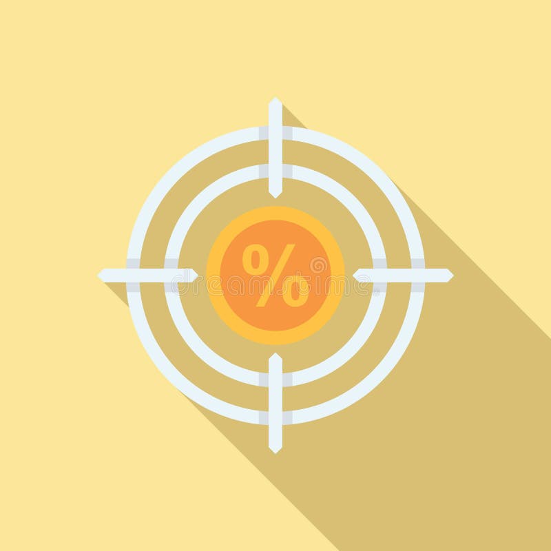 Bonus Target Icon, Flat Style Stock Vector - Illustration of mail ...