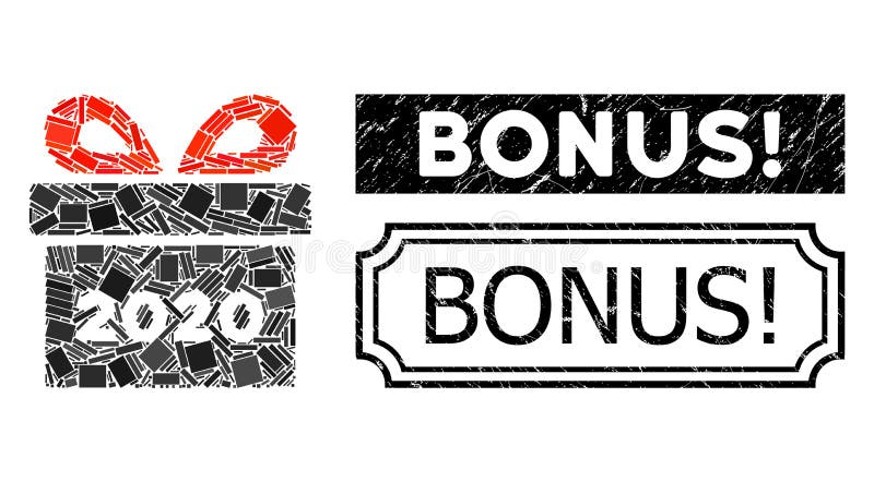 Bonus! Textured Rubber Stamp with Notches and 2020 Gift Mosaic of ...