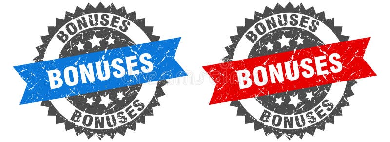 Bonuses Band Sign. Bonuses Grunge Stamp Set Stock Vector - Illustration ...