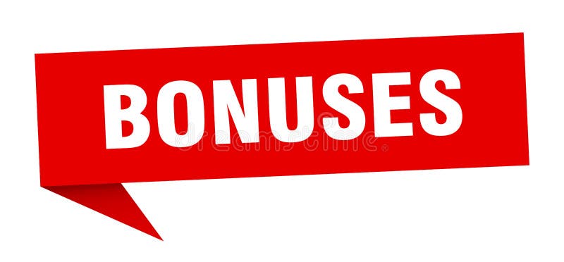 Bonuses Banner. Bonuses Speech Bubble Stock Vector - Illustration of ...