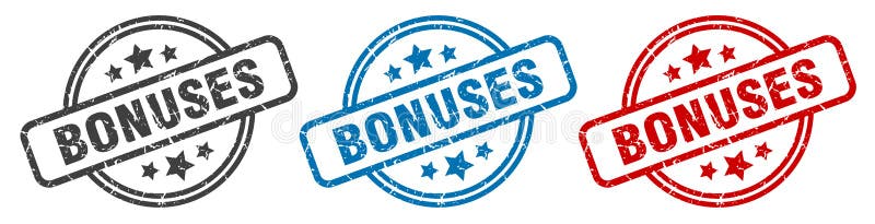 Bonuses Stamp. Bonuses Round Isolated Sign Stock Vector - Illustration ...