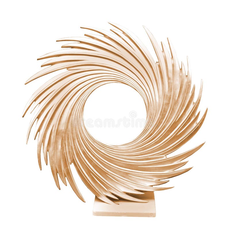 Bonze swirl stock image. Image of cutout, sculpture, bronze - 25090539