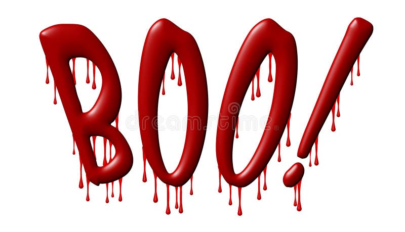 BOO! stock illustration. Illustration of text, sign, blood - 10478717