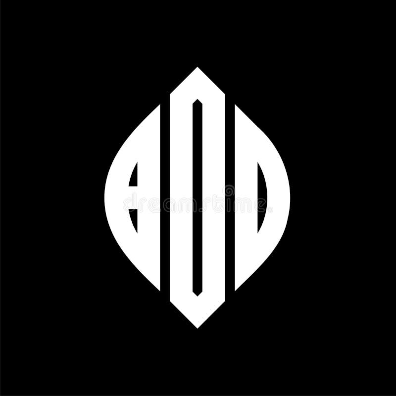 BOO Circle Letter Logo Design with Circle and Ellipse Shape. BOO ...