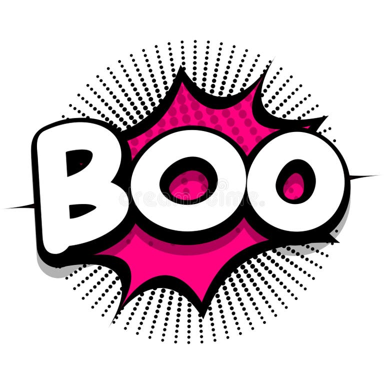 Boo Comic Book Explosion Bubble Vector Illustration Stock Vector ...