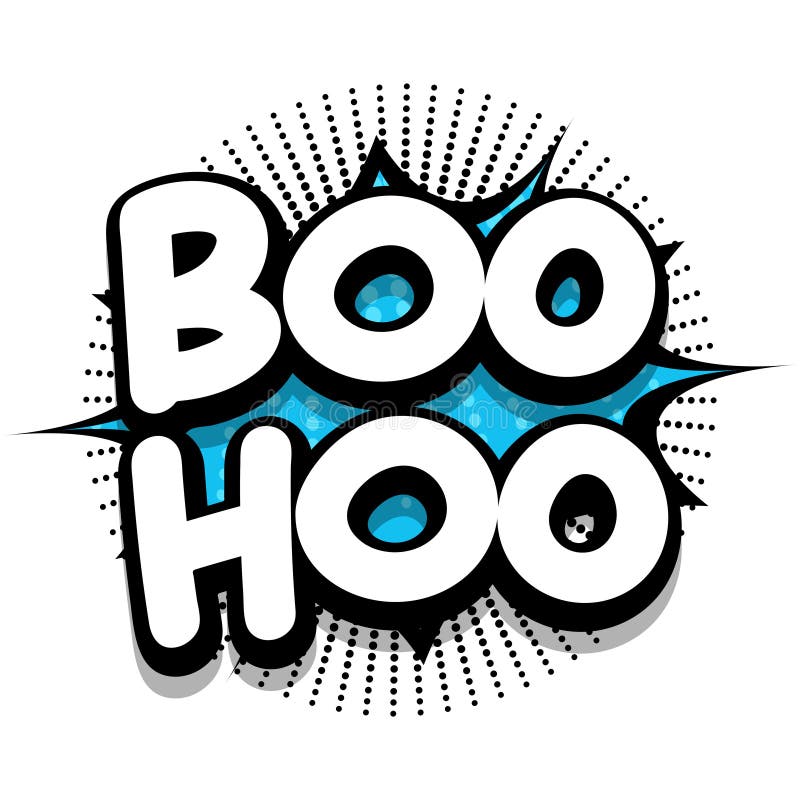 Boo-hoo Comic Book Explosion Bubble Vector Illustration Stock Vector ...