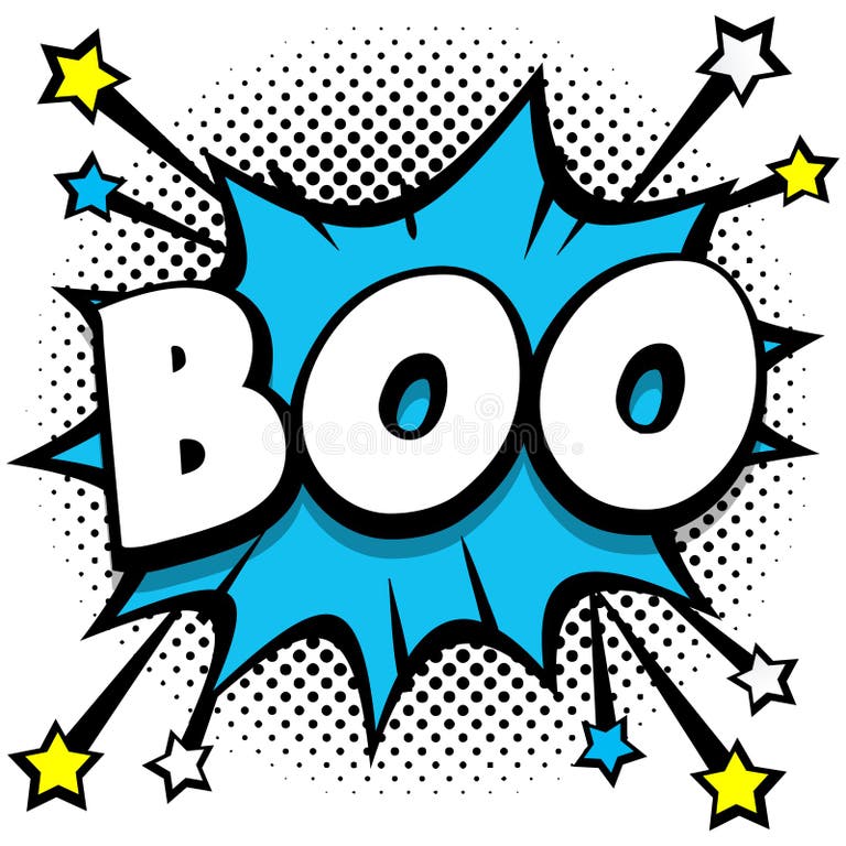 Boo Pop Art Comic Speech Bubbles Book Sound Effects Stock Vector ...
