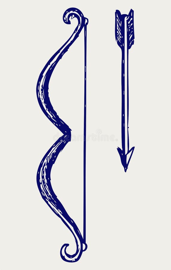 Leuke pijlen vector illustratie. Illustration of jager - 58836737