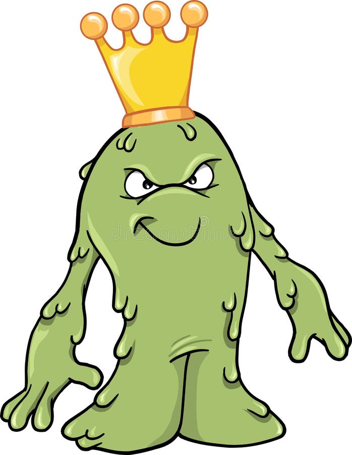 Booger Slime King Vector Illustration Stock Vector - Illustration of ...