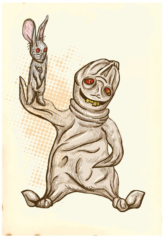 Boogey - Hand Drawing, Vector Stock Vector - Illustration of mystical ...