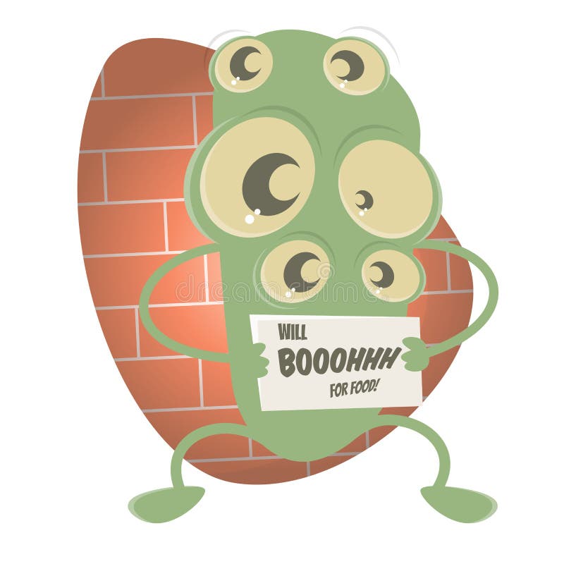 Booh for food stock illustration. Illustration of monster - 33938314
