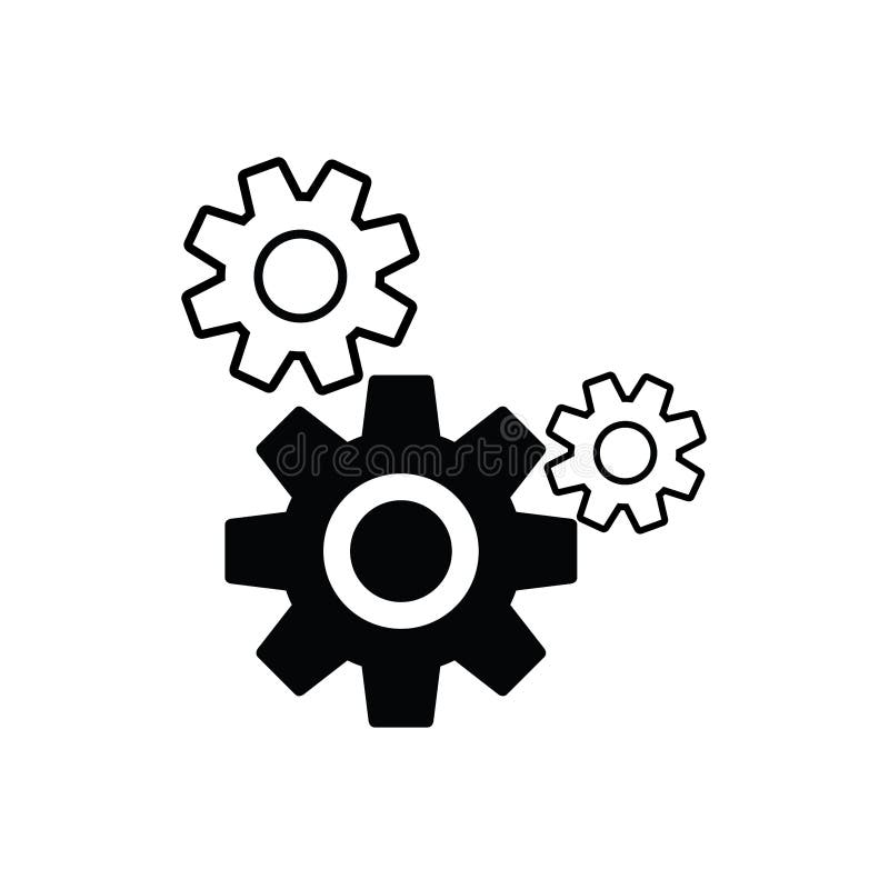 Gear Icon for the Engineering Stock Vector - Illustration of icon ...