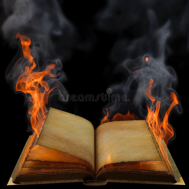 Book stock illustration. Illustration of fire, document - 18766691