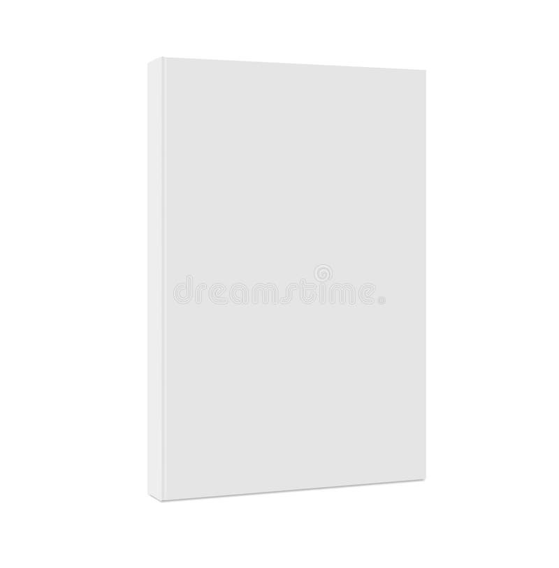 Empty Book Template. Standing Closed Book with White Cover. Vertical ...