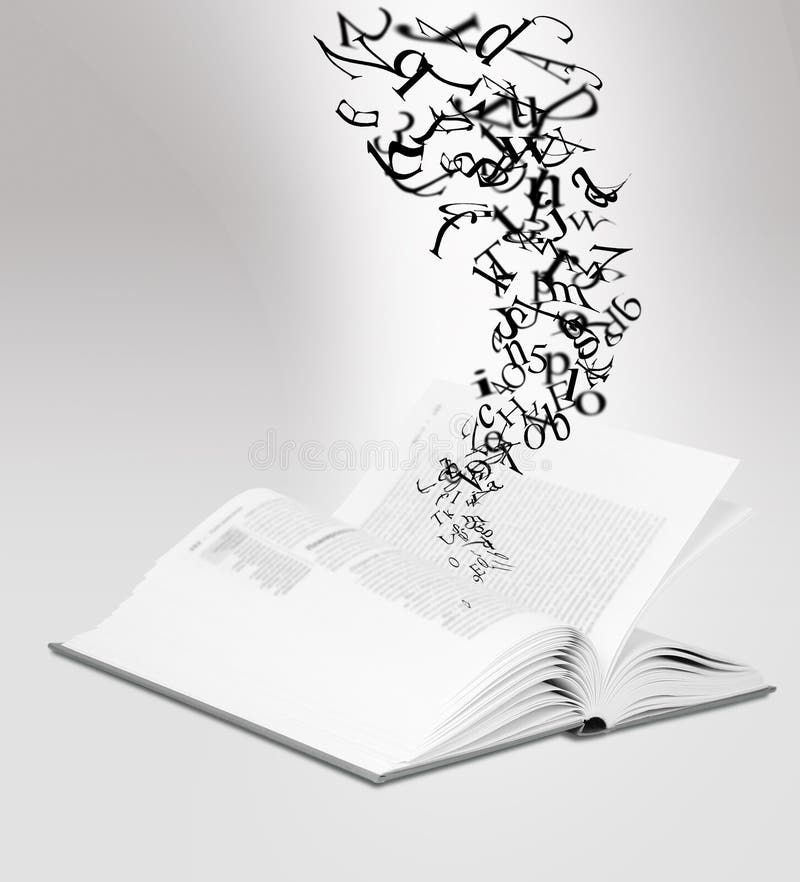 Open Book Letters Falling Pages Stock Photos - Free & Royalty-Free ...