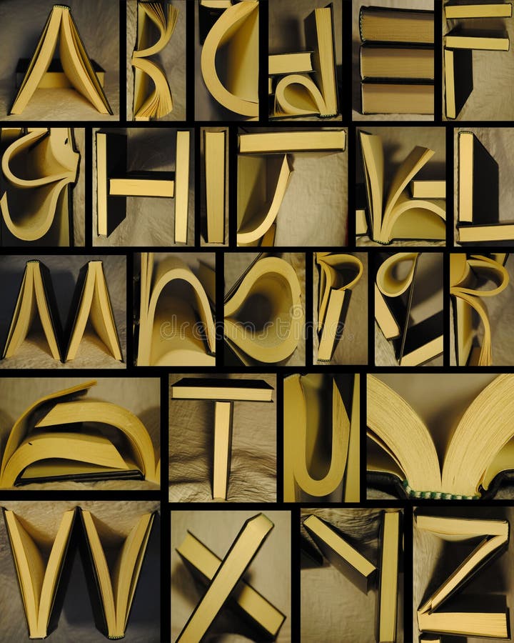 Book Alphabet stock image. Image of letters, collage - 39925949