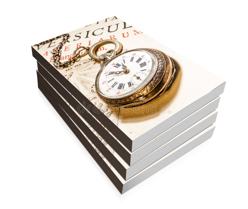 Book of Antique Pocket Watch Stock Image - Image of page, history: 89521733