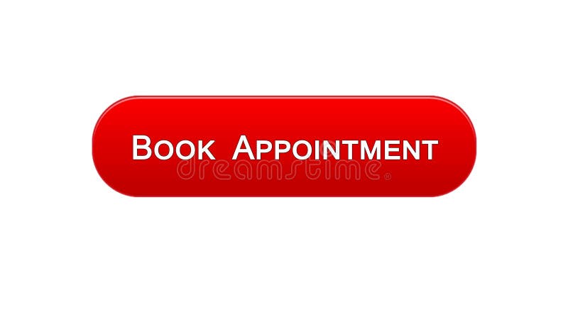Book Appointment Web Interface Button Clicked with Mouse, Wine Red ...