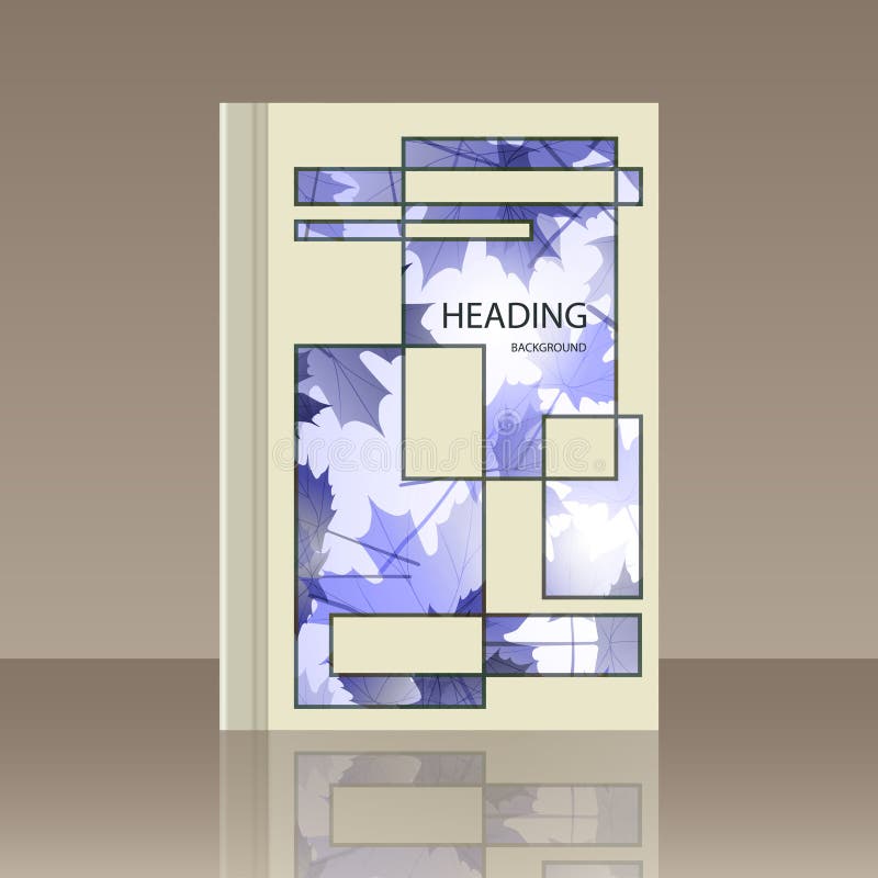 Book Autumn Motif. Maple Leaves. Vector Background Stock Vector ...